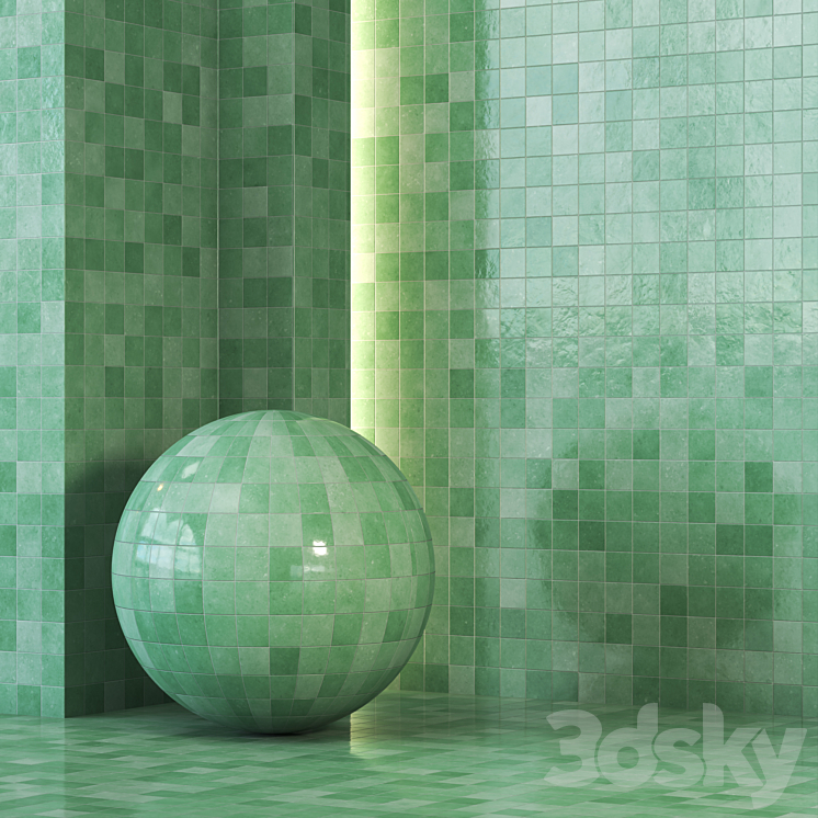 Cube Tile 002 - Tile - 3D model