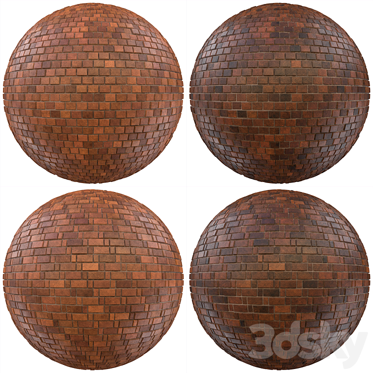 brick pbr 4k seamless 317 - Brick - 3D model