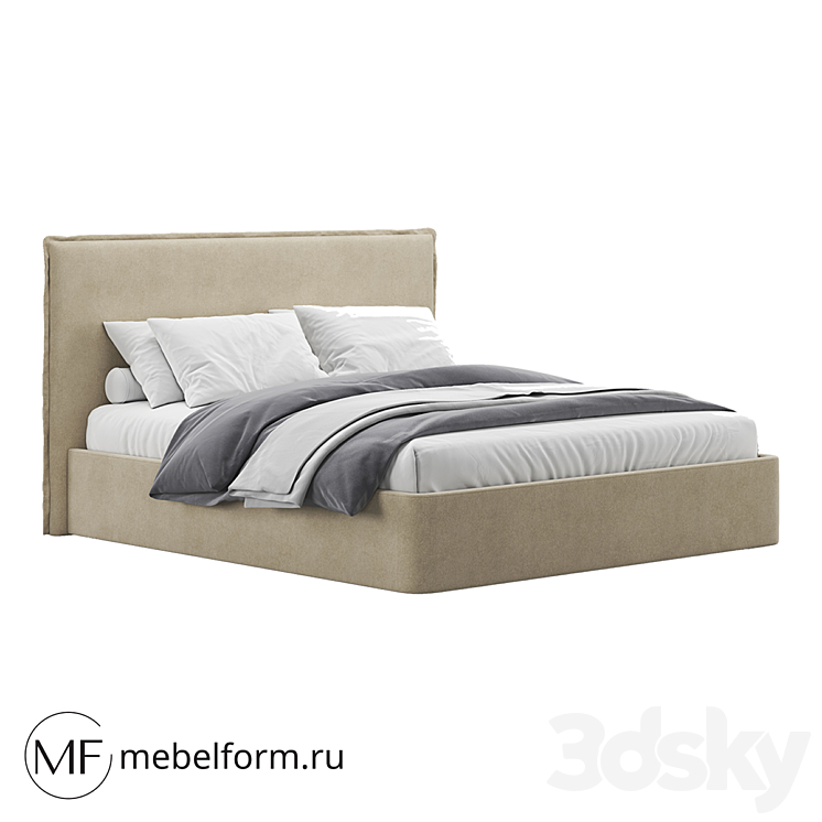 OM bed MODESTO - Bed - 3D model