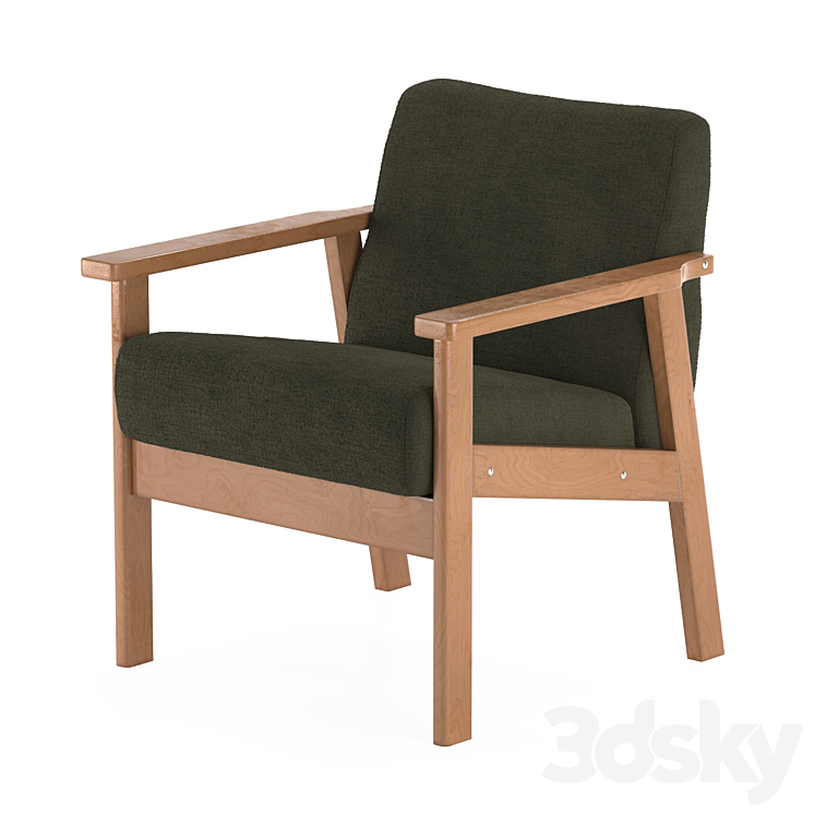 Soviet vintage armchair - Arm chair - 3D model