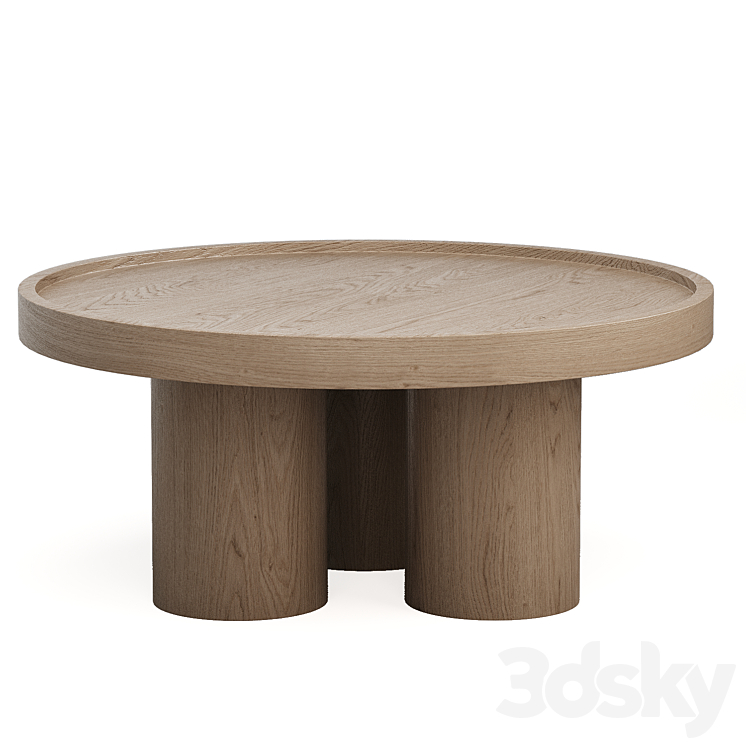 Delta Round Coffee Table - Table - 3D model