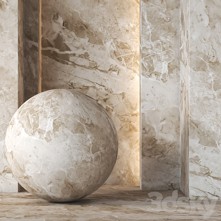 Marble Material 4K - Seamless - Stone - 3D model