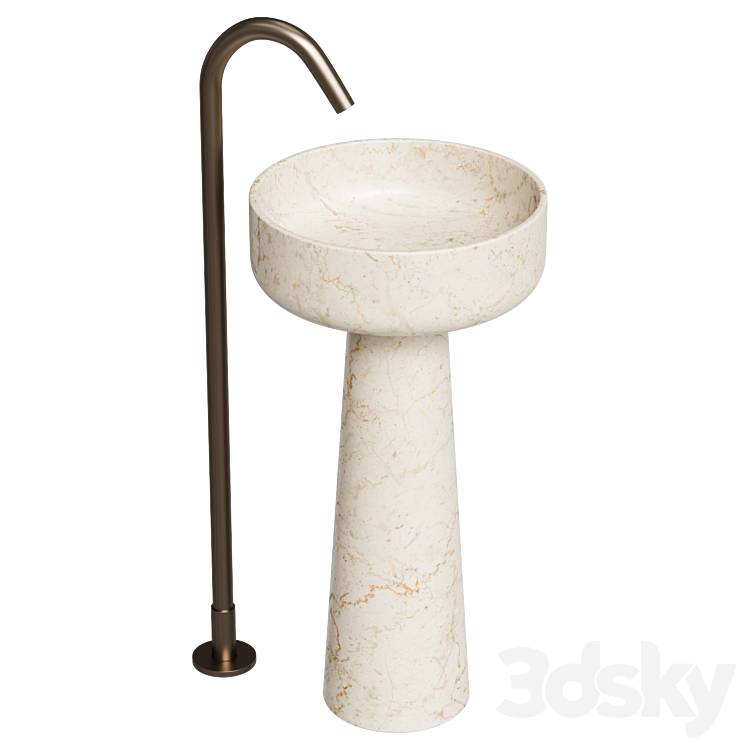 Spoon XL - Wash basin - 3D model