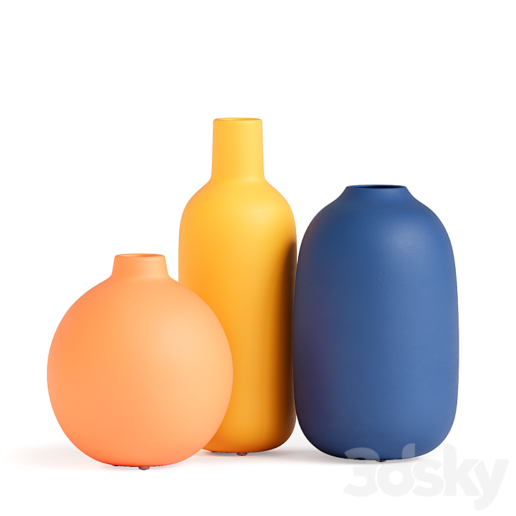 Morandi Ceramic Vase - Vase - 3D model