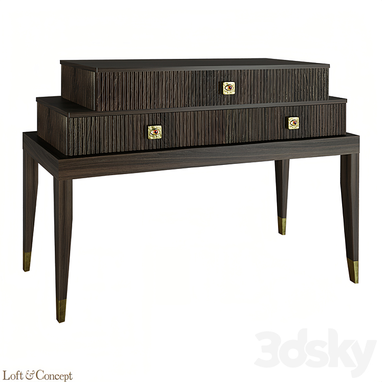Premium Console with three drawers Elsa Dreams - Console - 3D model