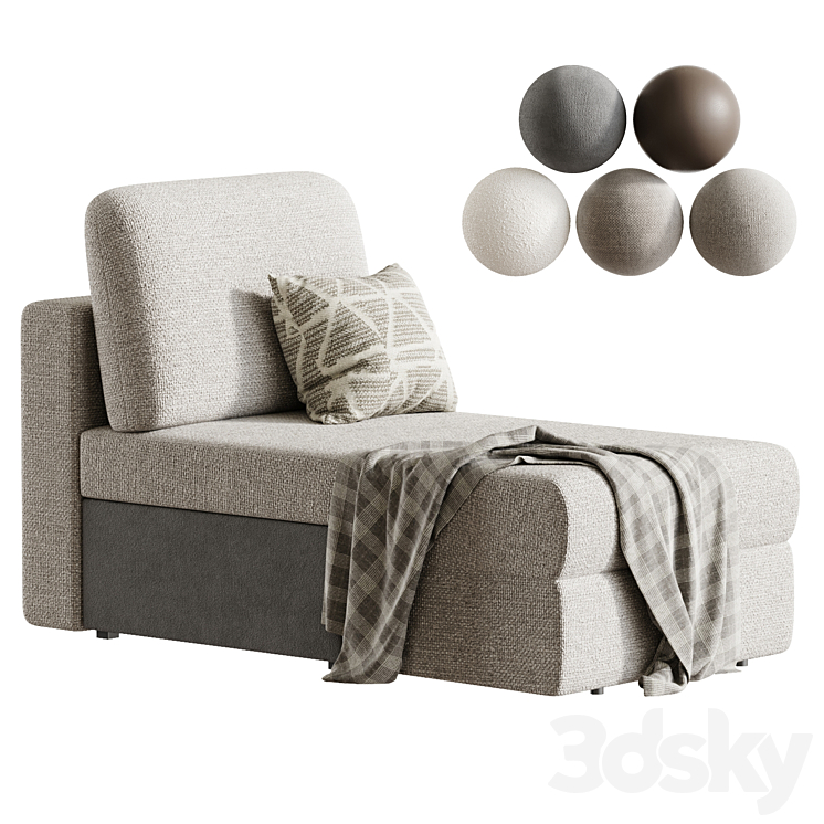 Canape Polan Cozy Light | Divan.ru - Other soft seating - 3D model