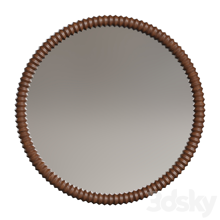 RH Impala Round Mirror - Mirror - 3D model