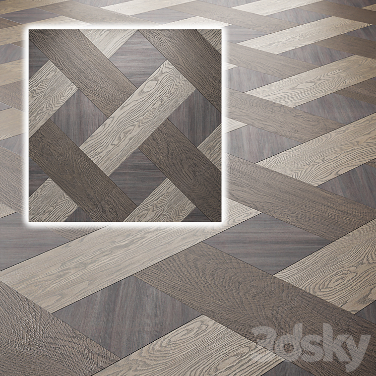 Parquet Luxe Interiors _ Pinterest - Floor coverings - 3D model
