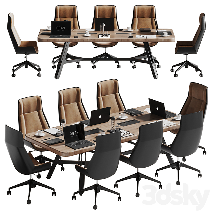 meeting table 2 - Office furniture - 3D model