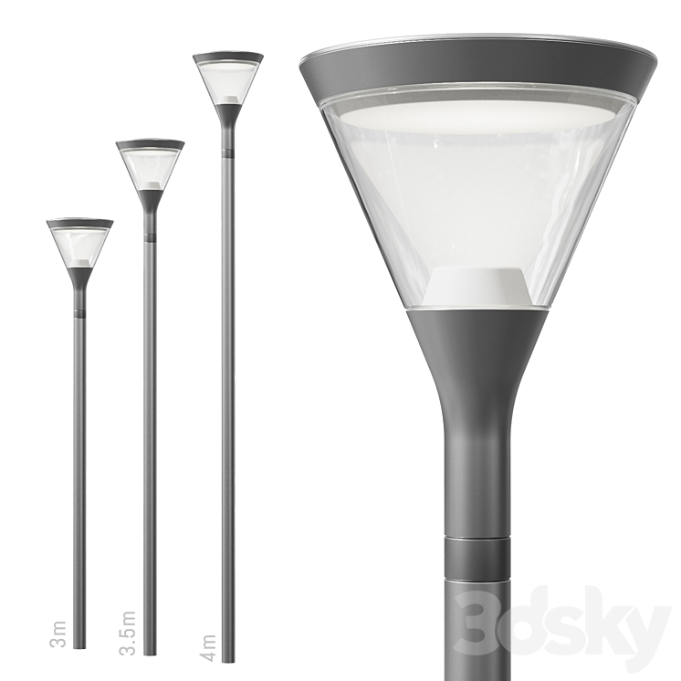 Street lamp Focus light Skypark - Street lighting - 3D model