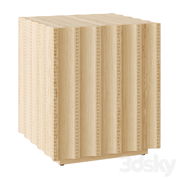 Ember Block Side Table by GlobeWest - Table - 3D model