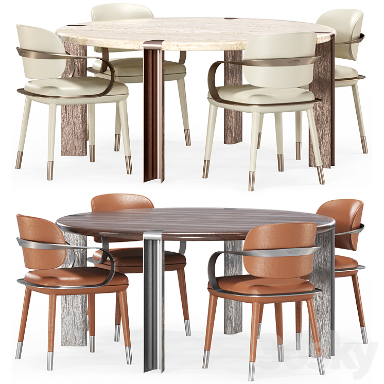 Dining set from Visionnaire factory, table series Mystic, chairs series ...
