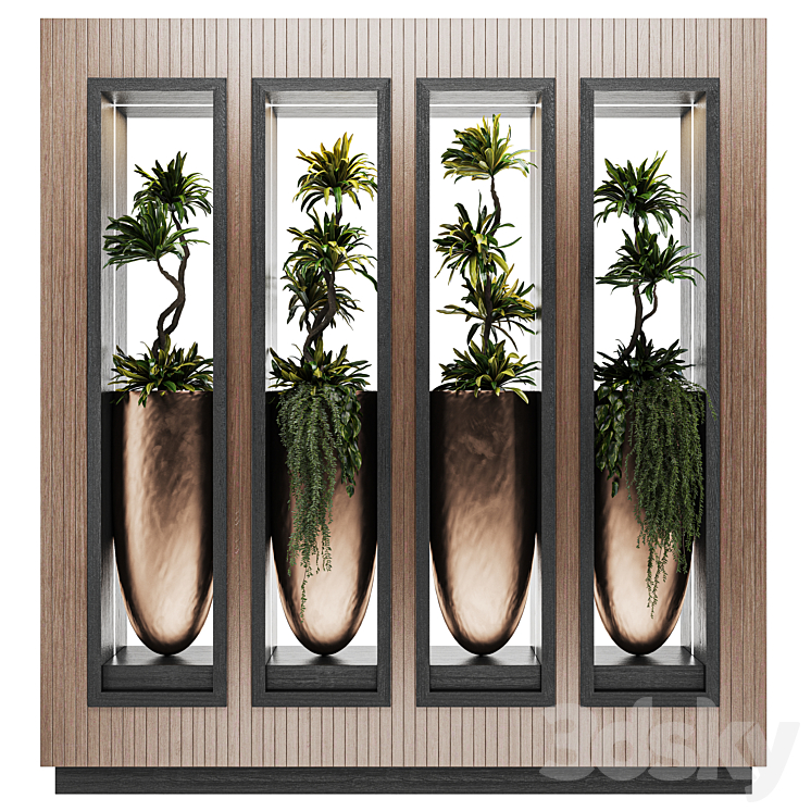 Vertical Green Frames - Indoor - 3D model