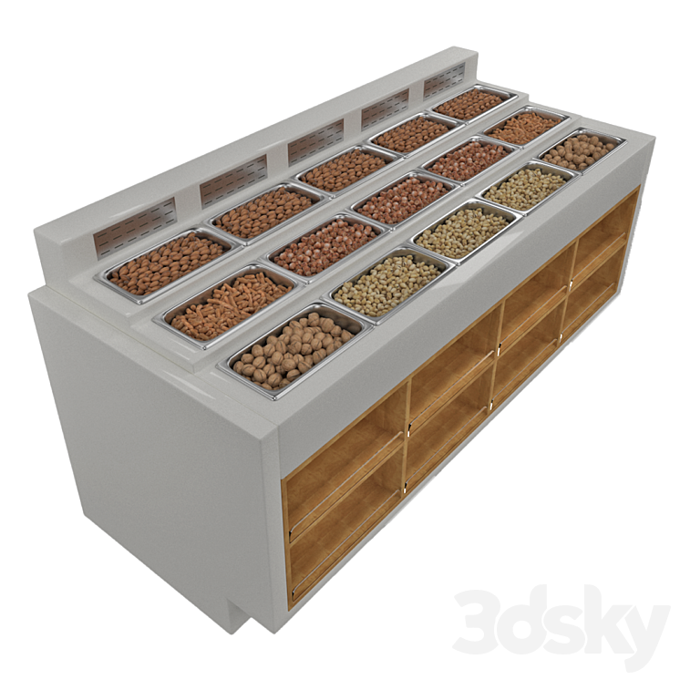 Dry Fruit Display - Shop - 3D model