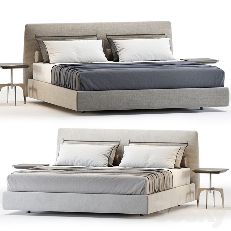 Poliform JACQUELINE Bed - Bed - 3D model
