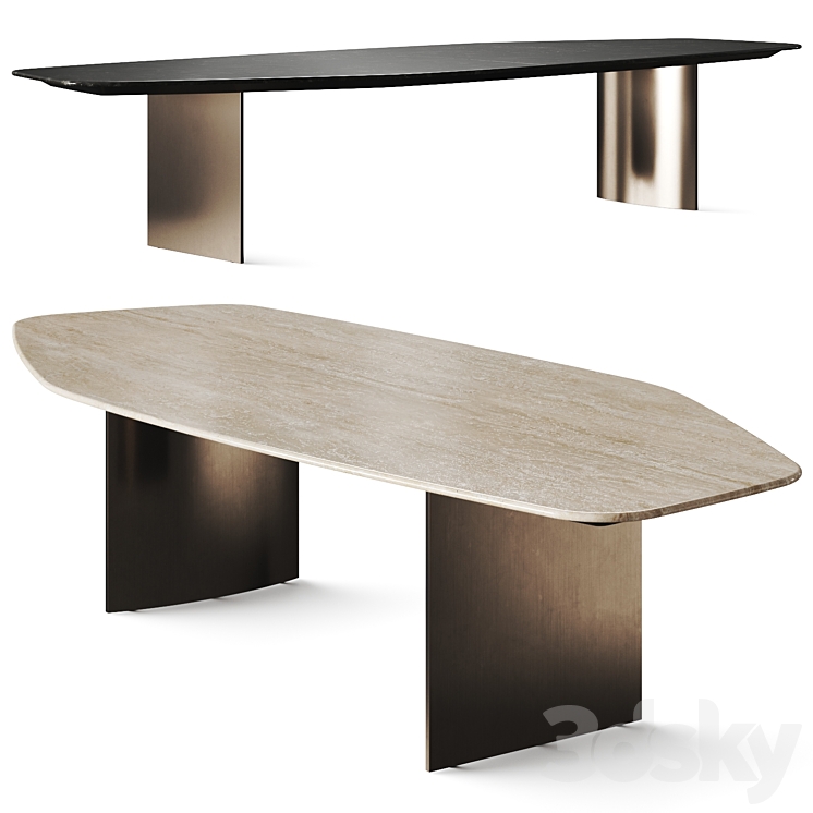 Minotti Linha Livre Dining Tables - Table - 3D model