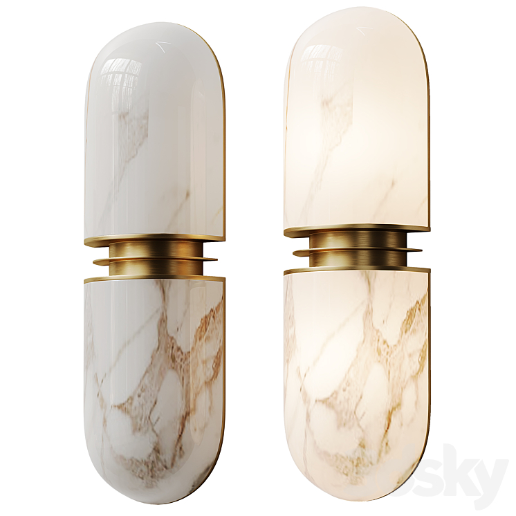 Century Russell Wall Lamp - Wall light - 3D model