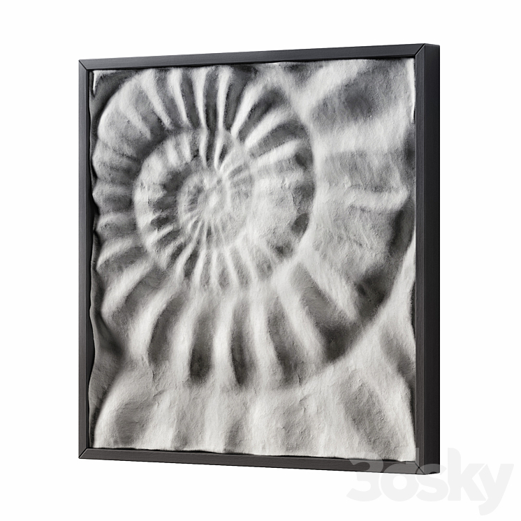 Interior panel "Ammonite" - Frame - 3D model