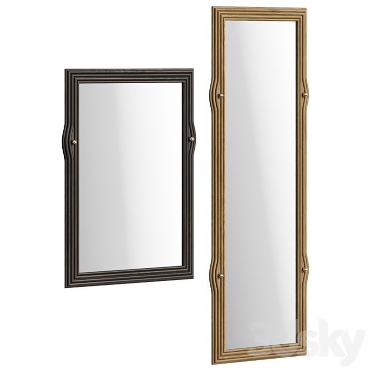 Roll&Hill Bend Mirror - Mirror - 3D model