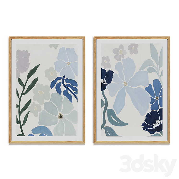 Posters set 010 - Frame - 3D model