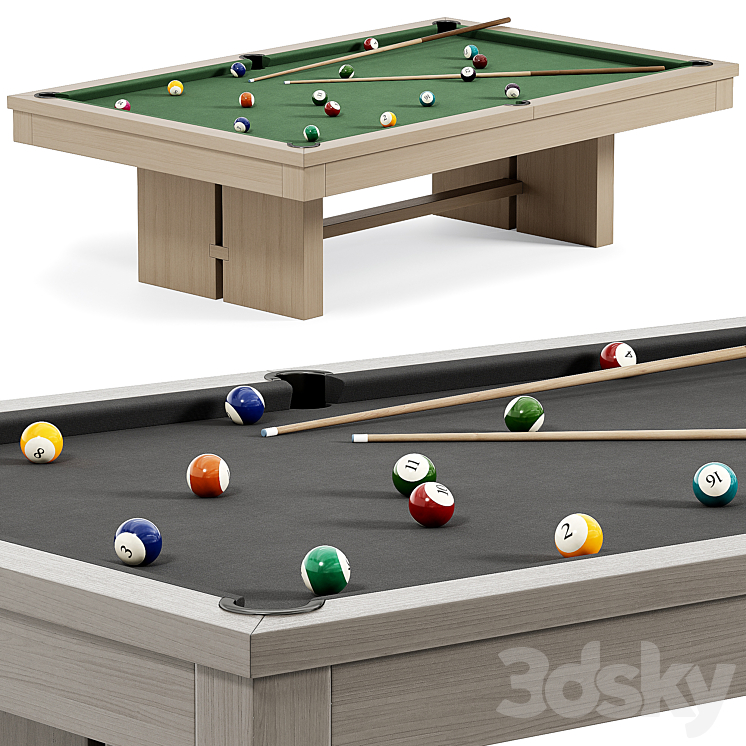 Harvey Pool Table - Billiards - 3D model
