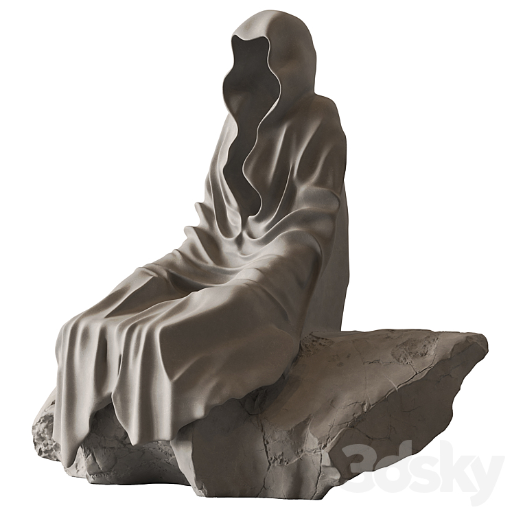 Statue of Ghost - Sculpture 07 - Sculpture - 3D model