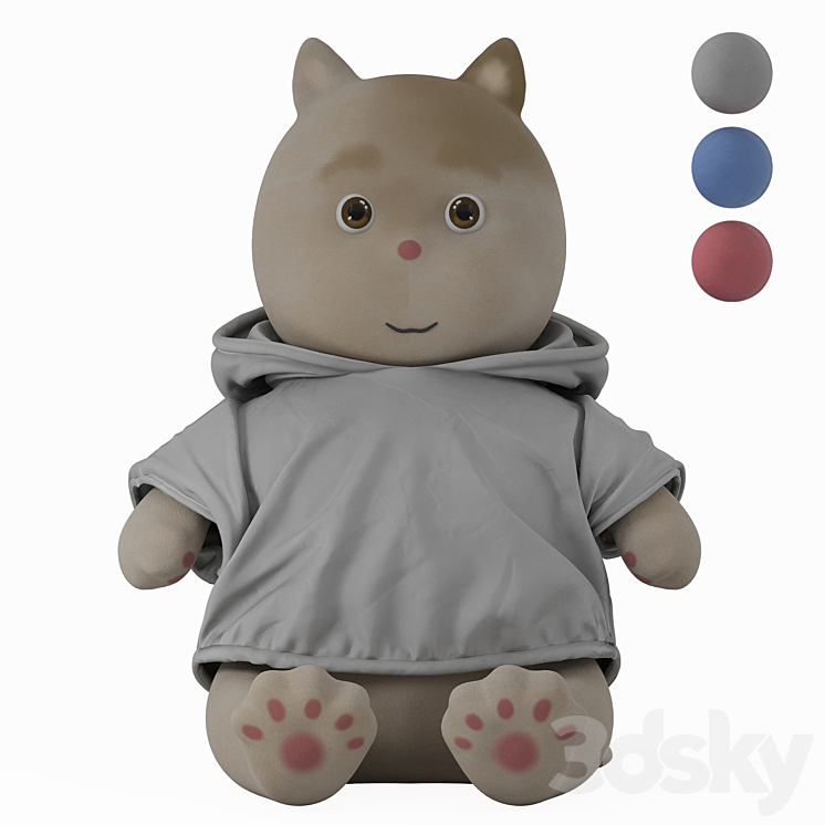 soft toy cat - Toy - 3D model