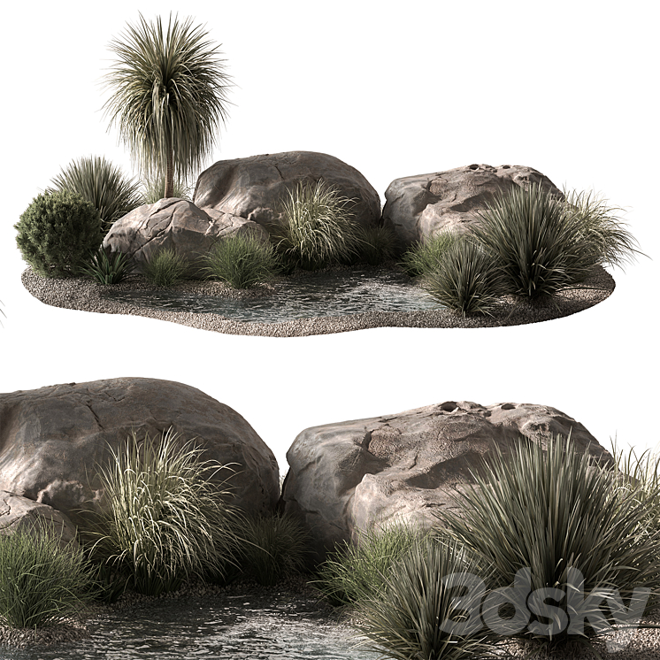 Garden Pound - Environment Element 15 - Environment elements - 3D model