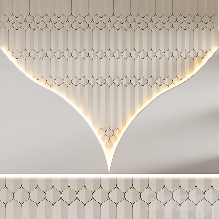 Crystal Symphony a Wall Panel - 3D panel - 3D model
