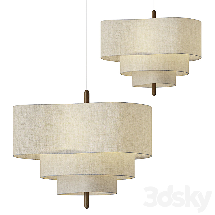 Pebble Pendant Light - Pendant light - 3D model