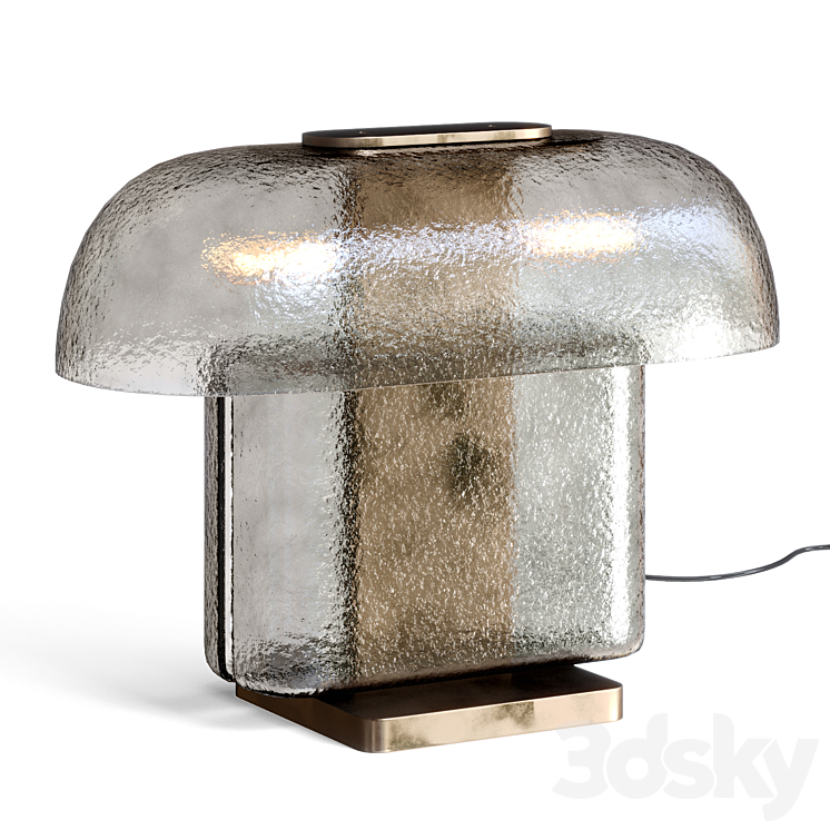 Esca Table Lamp No 1 in Cast Glass - Table lamp - 3D model
