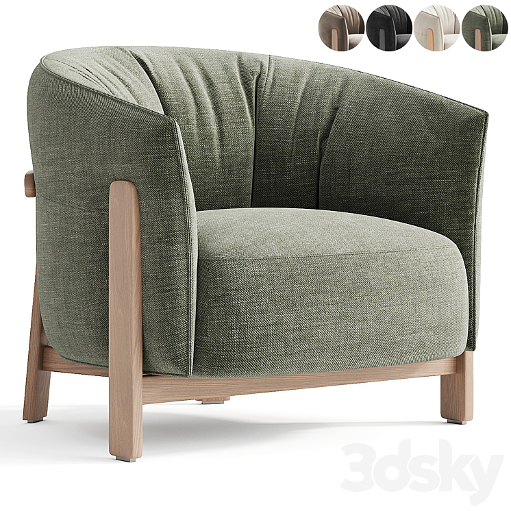 Leopold Armchair By Poliform - Arm chair - 3D model