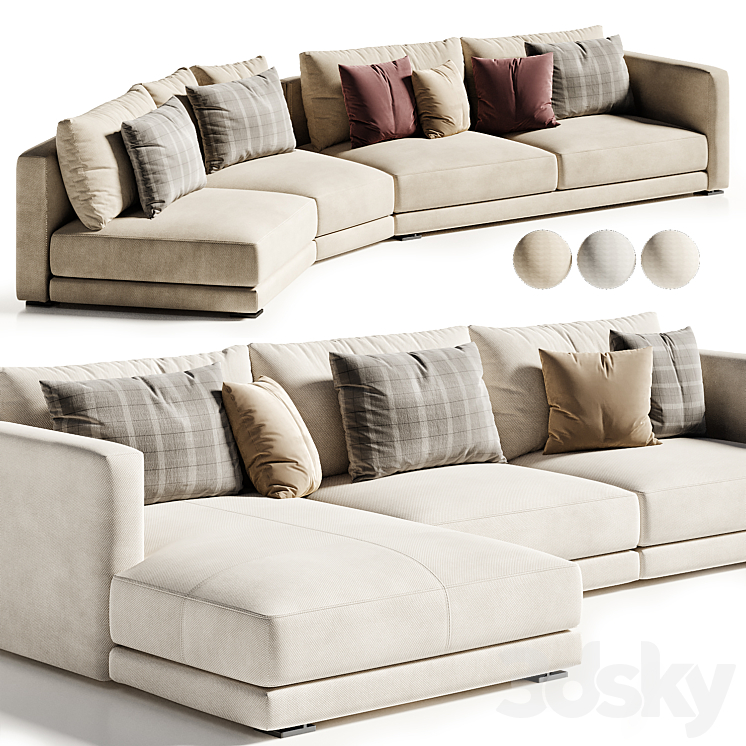 Bristol Modular Sofa by Poliform - Sofa - 3D model