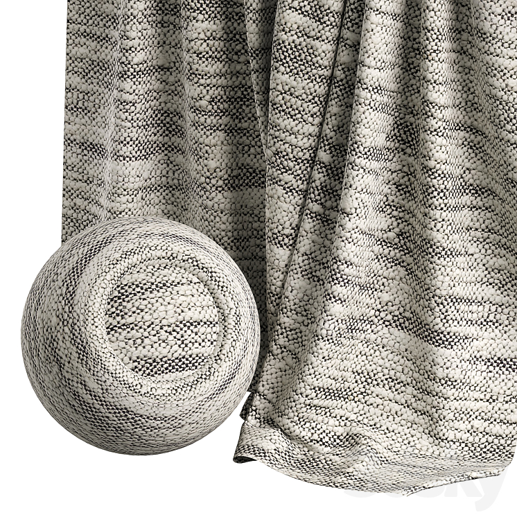 Fabric material Dore Monochrome - Fabric - 3D model