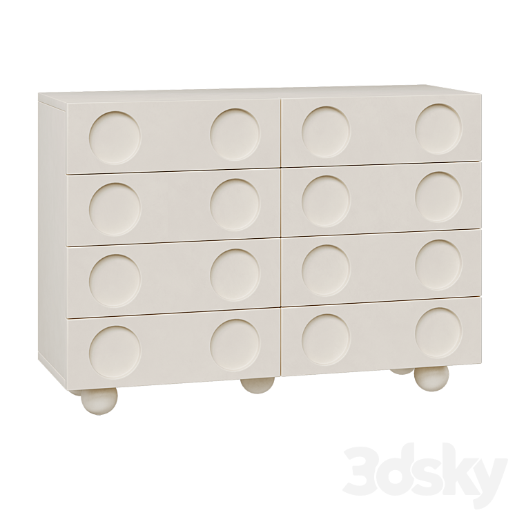 RUNDY Dresser - Sideboard & Chest of drawer - 3D model