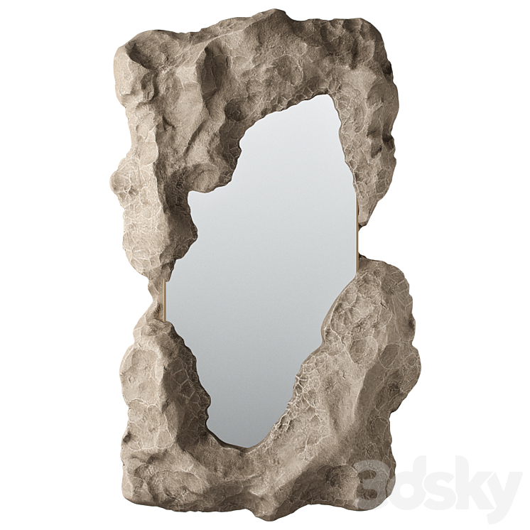 rock wall mirror - Mirror - 3D model