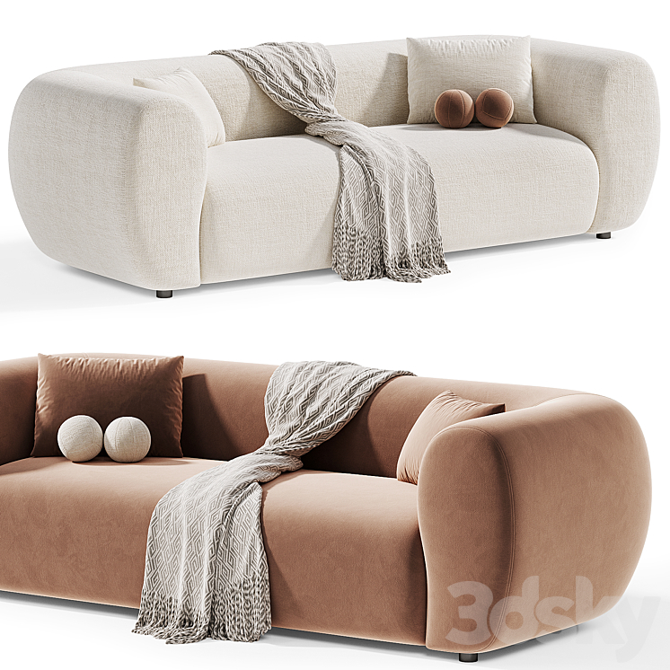Palermo Sofa by area - Sofa - 3D model