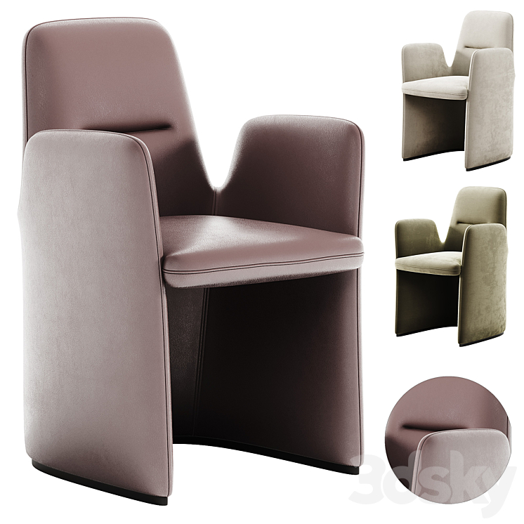 Guest Armchair by Poliform - Arm chair - 3D model