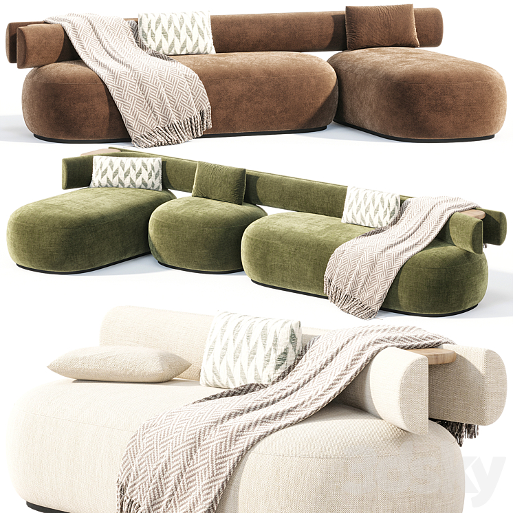 Stuck Sofa By Dmitry Kozinenko - Sofa - 3D model
