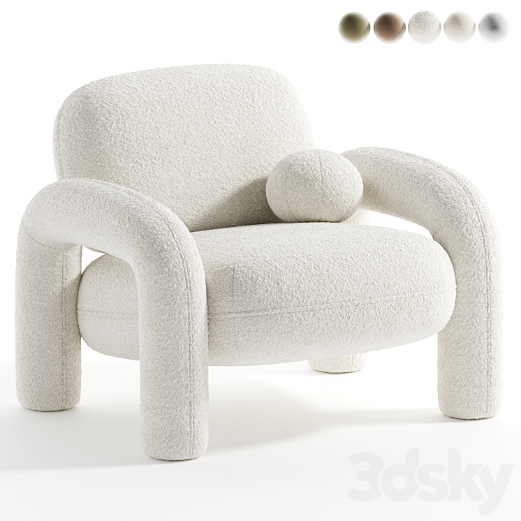 BUBO chair - Arm chair - 3D model