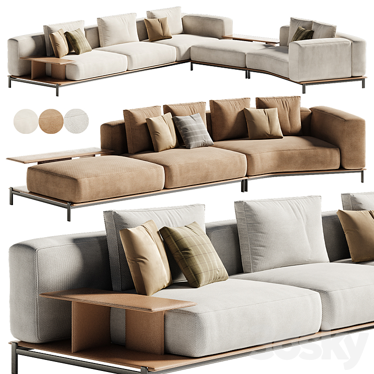 Brera Modular Sofa by Poliform - Sofa - 3D model