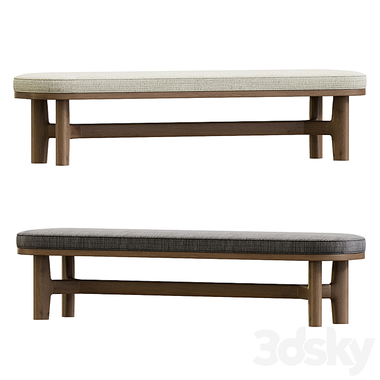 Rami Bench - Other soft seating - 3D model