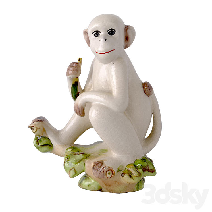 Ceramic Monkey - Sculpture - 3D model