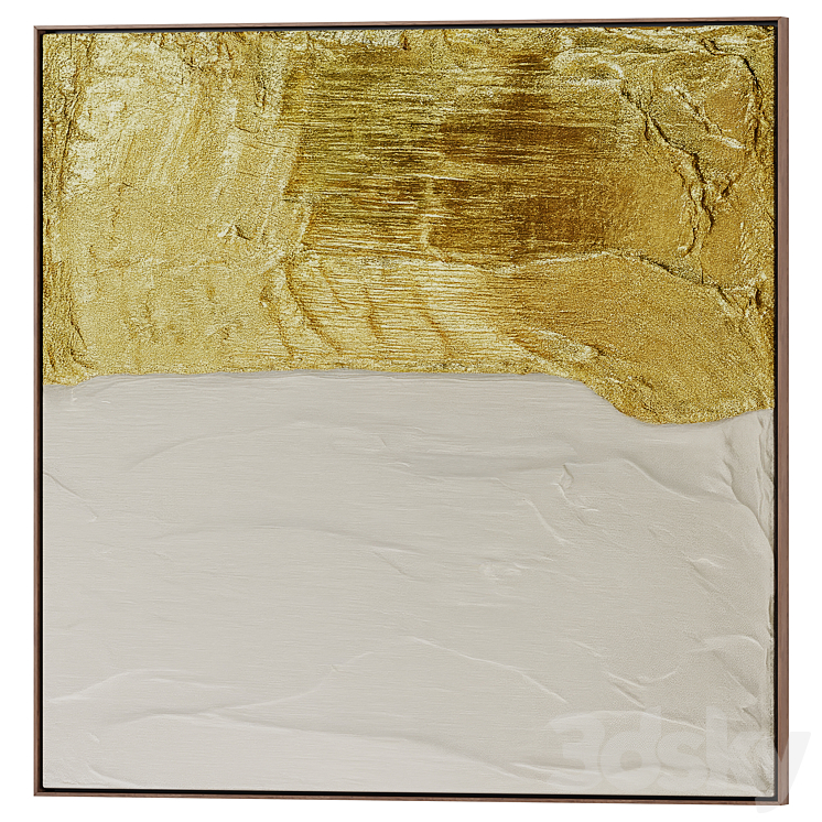 3D Art Relief Painting 043 - Frame - 3D model