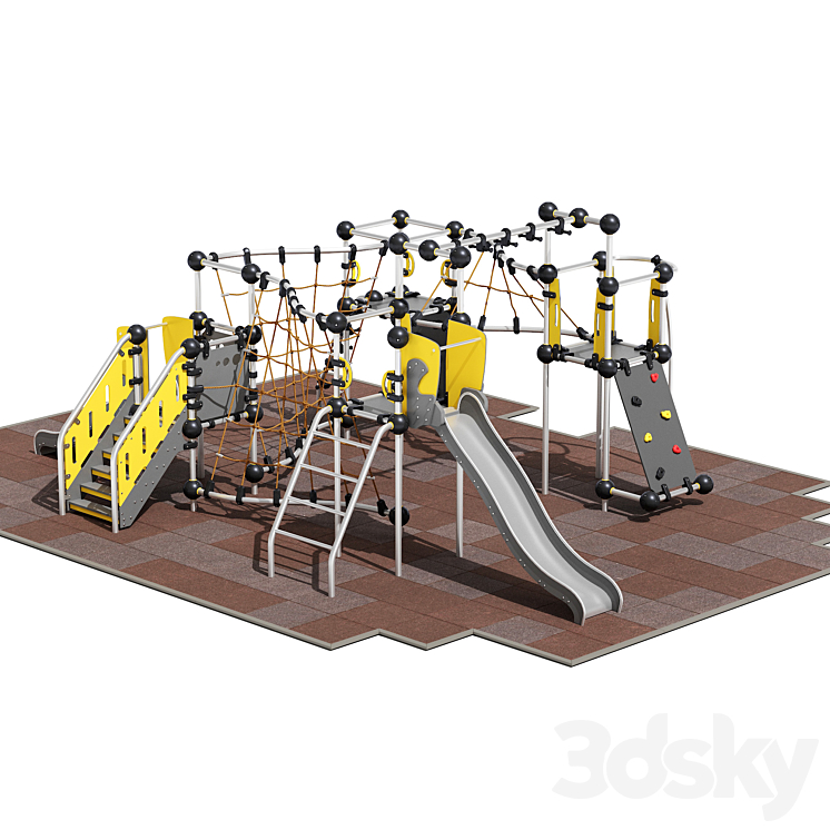 Children's play complex Plutonium - Playground - 3D model