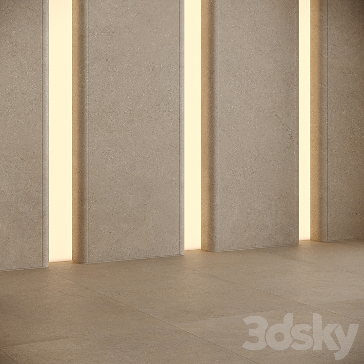 Stone Chablis 4K - Tile - 3D model