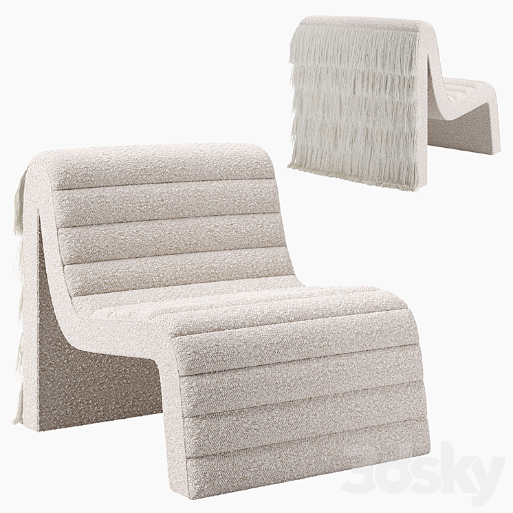 Leon Accent Chair by Carly Cushnie - Arm chair - 3D model
