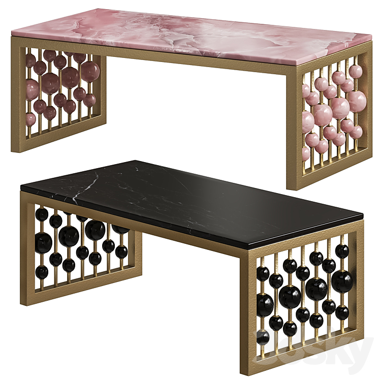 Rose Bubble Coffee Table by Phoenix - Table - 3D model