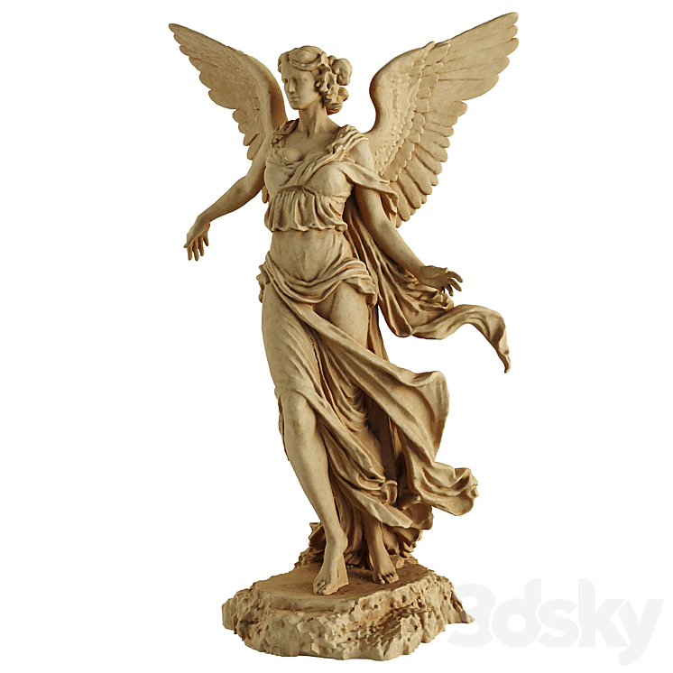 Angel statue 10 - Sculpture - 3D model
