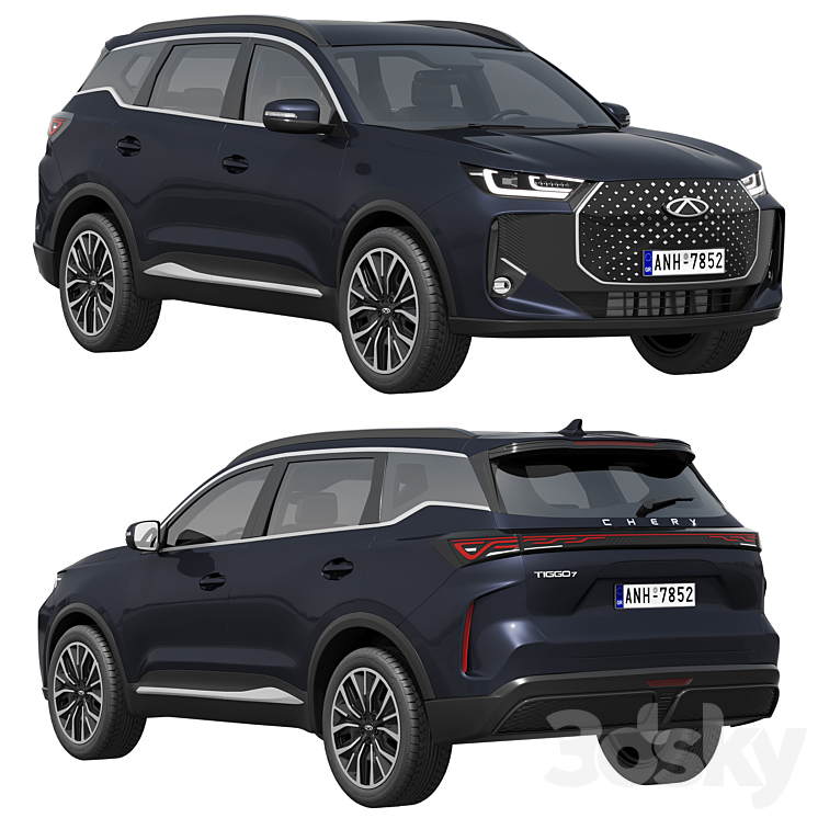 Chery Tiggo 7 hybrid 2025 - Ground Transport - 3D model